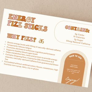Arbonne Energy Fizz Stick Sample Card | Arbonne Fizz Sticks | Arbonne ...