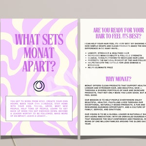 Why Monat Hair Business Card | Monat What Sets Us Apart Card | Monat ...