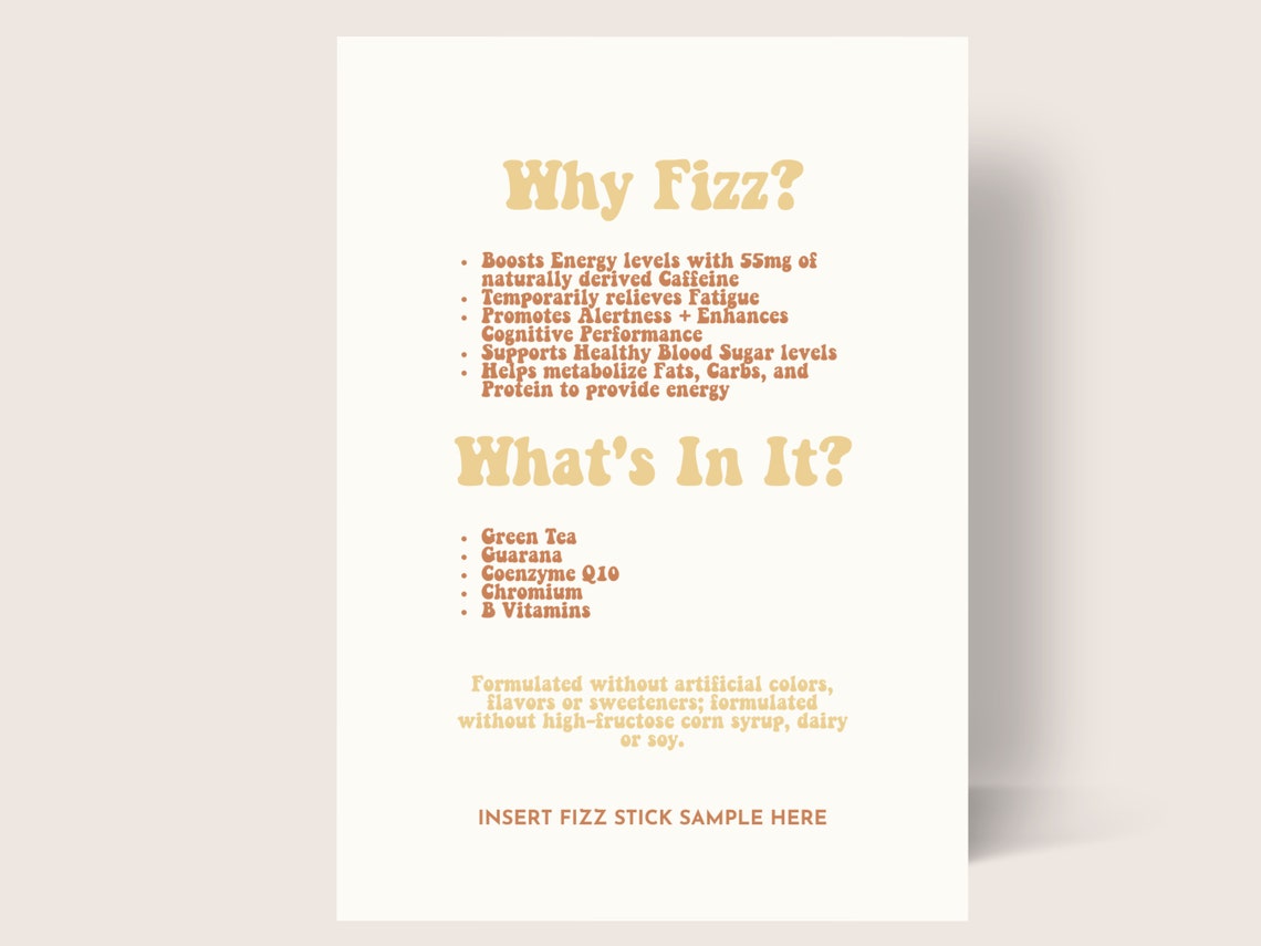 Arbonne Energy Fizz Stick Sample Card | Arbonne Fizz Sticks | Arbonne ...