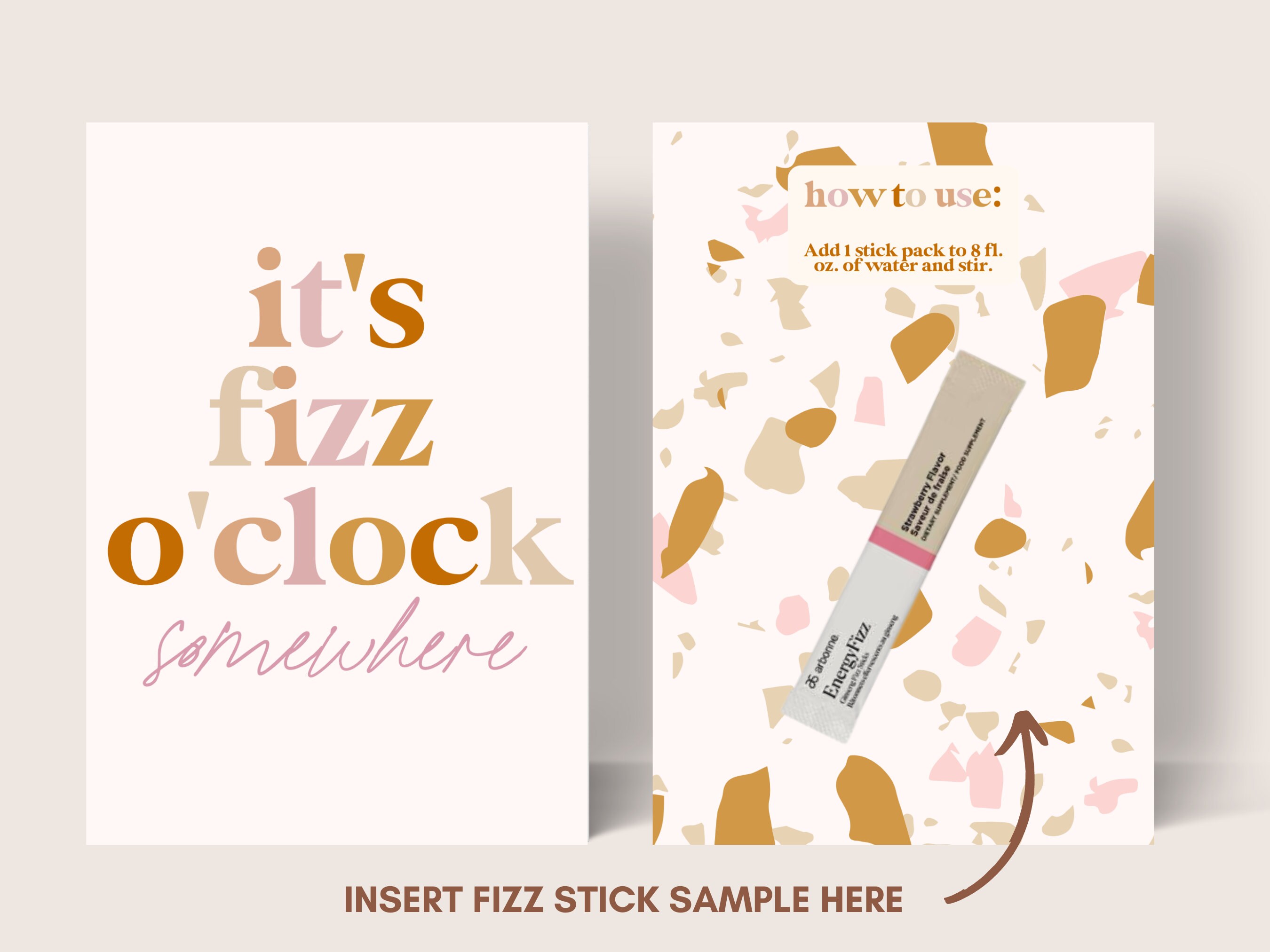 Arbonne Energy Fizz Stick Sample Card Arbonne Fizz Sticks - Etsy