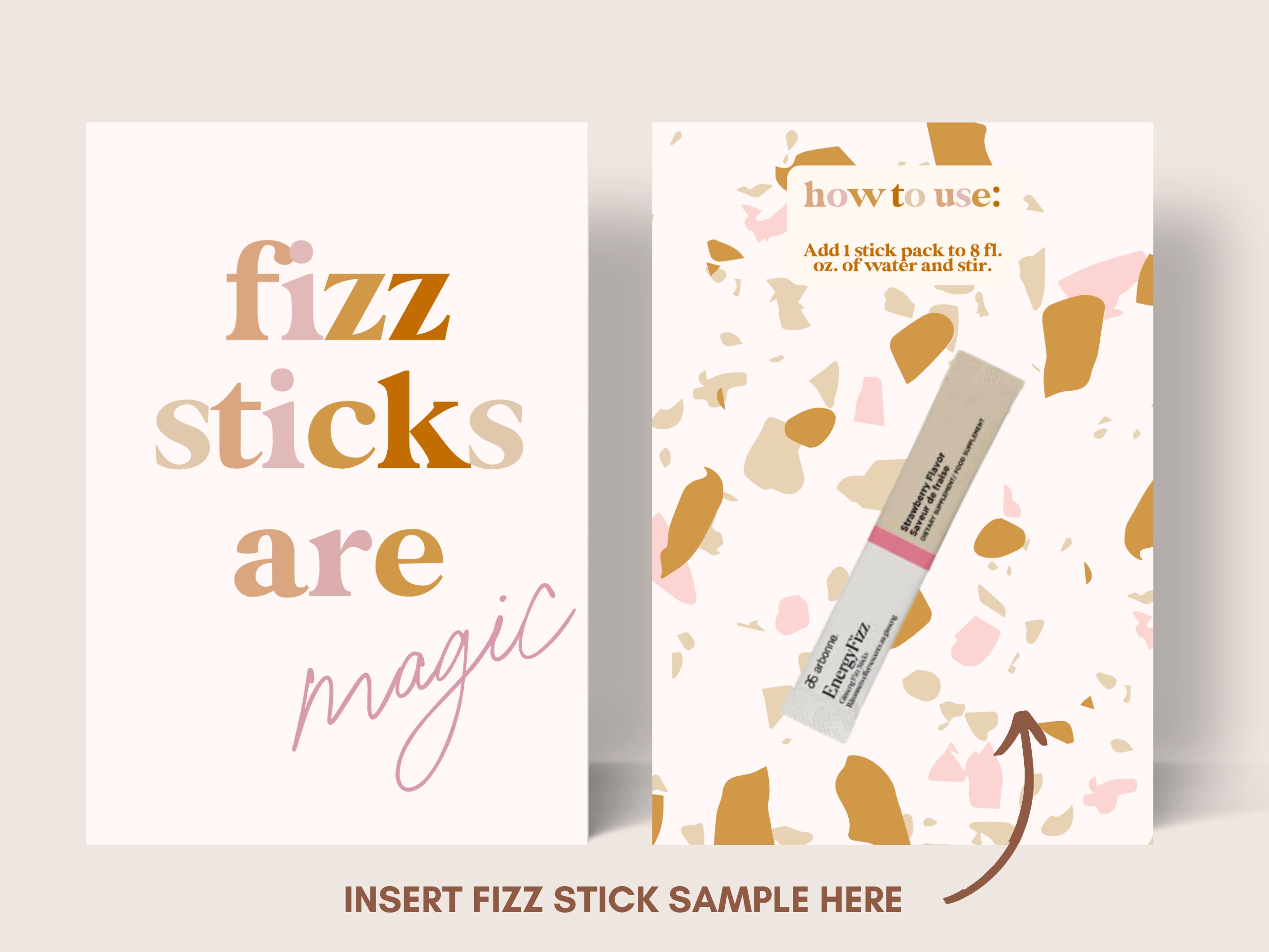 Arbonne Energy Fizz Stick Sample Card Arbonne Fizz Sticks - Etsy
