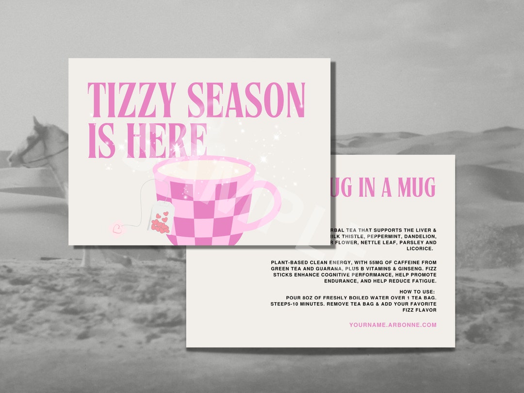Arbonne Tizzy Sample Card (US Version) Tizzy Season | Tizz the Season ...