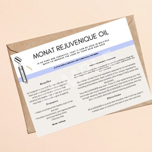 Modern Monat Rejuvenique Oil Uses Hair Wash Instructions | Monat Thank ...