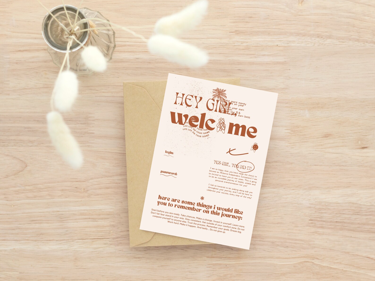 Arbonne Independent Client Welcome Card Preferred Client - Etsy