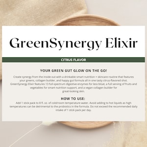 Arbonne Greensynergy Elixir Card | Greens on the Go | Arbonne Greens ...