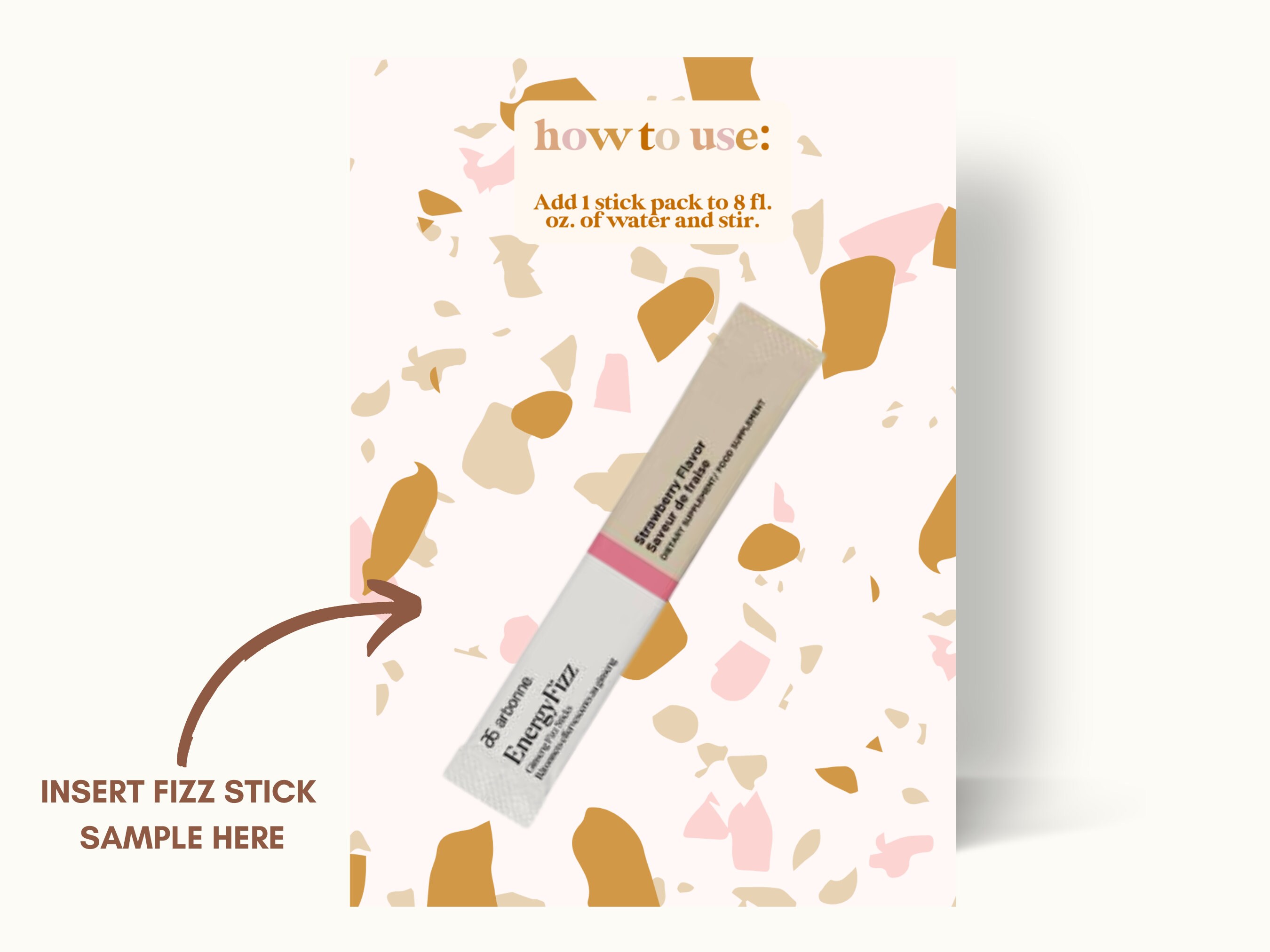 Arbonne Energy Fizz Stick Sample Card Arbonne Fizz Sticks | Etsy