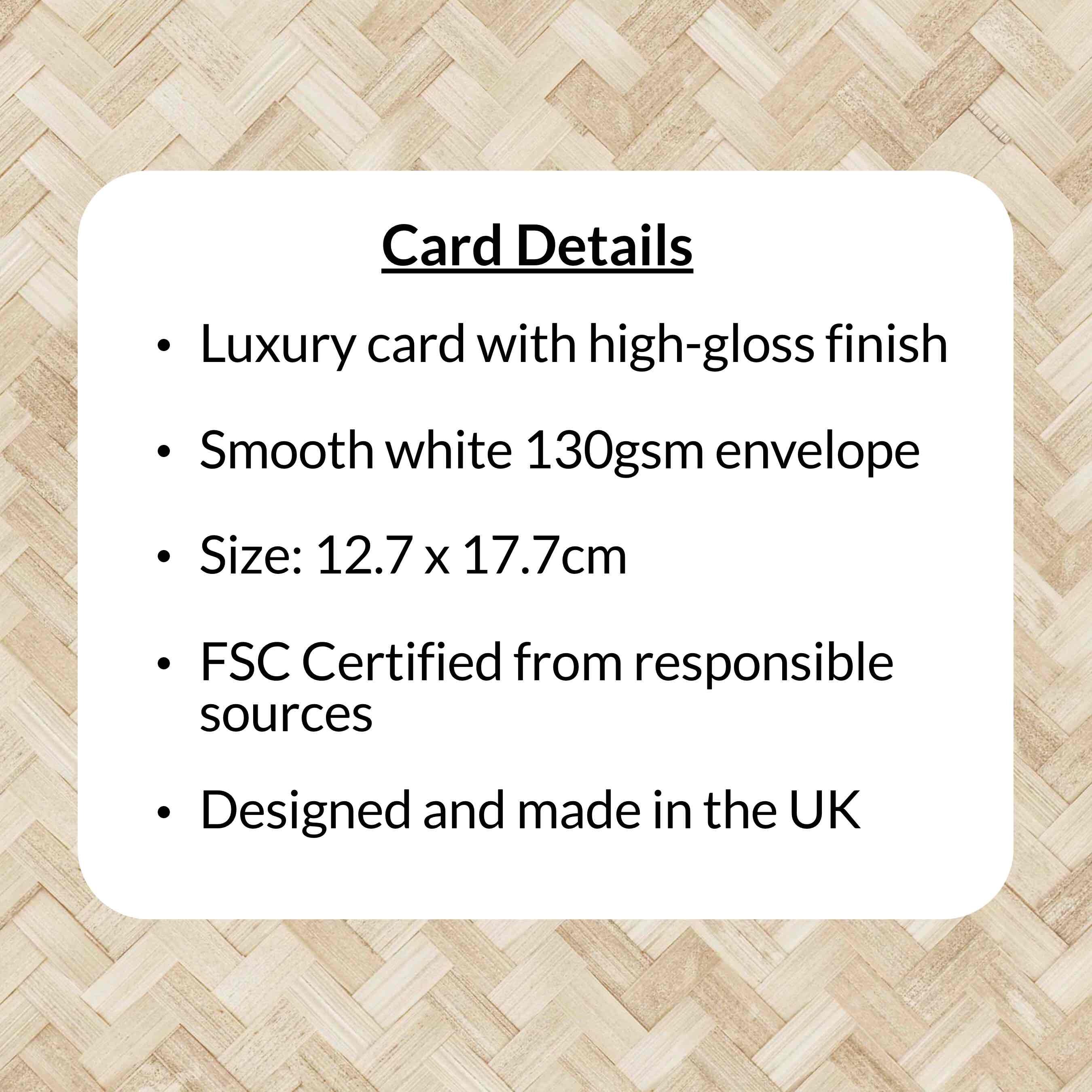 Laid Envelope B002 Designed and Made in the UK Simple / Minimal Rainbow ...