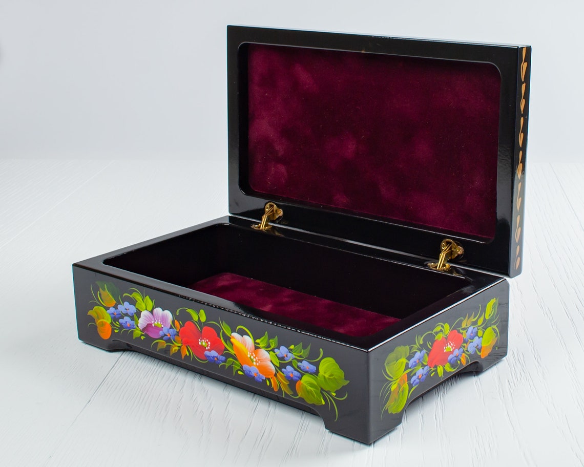 Ukrainian Lacquer Box Handmade Decorative Casket Box Hand - Etsy