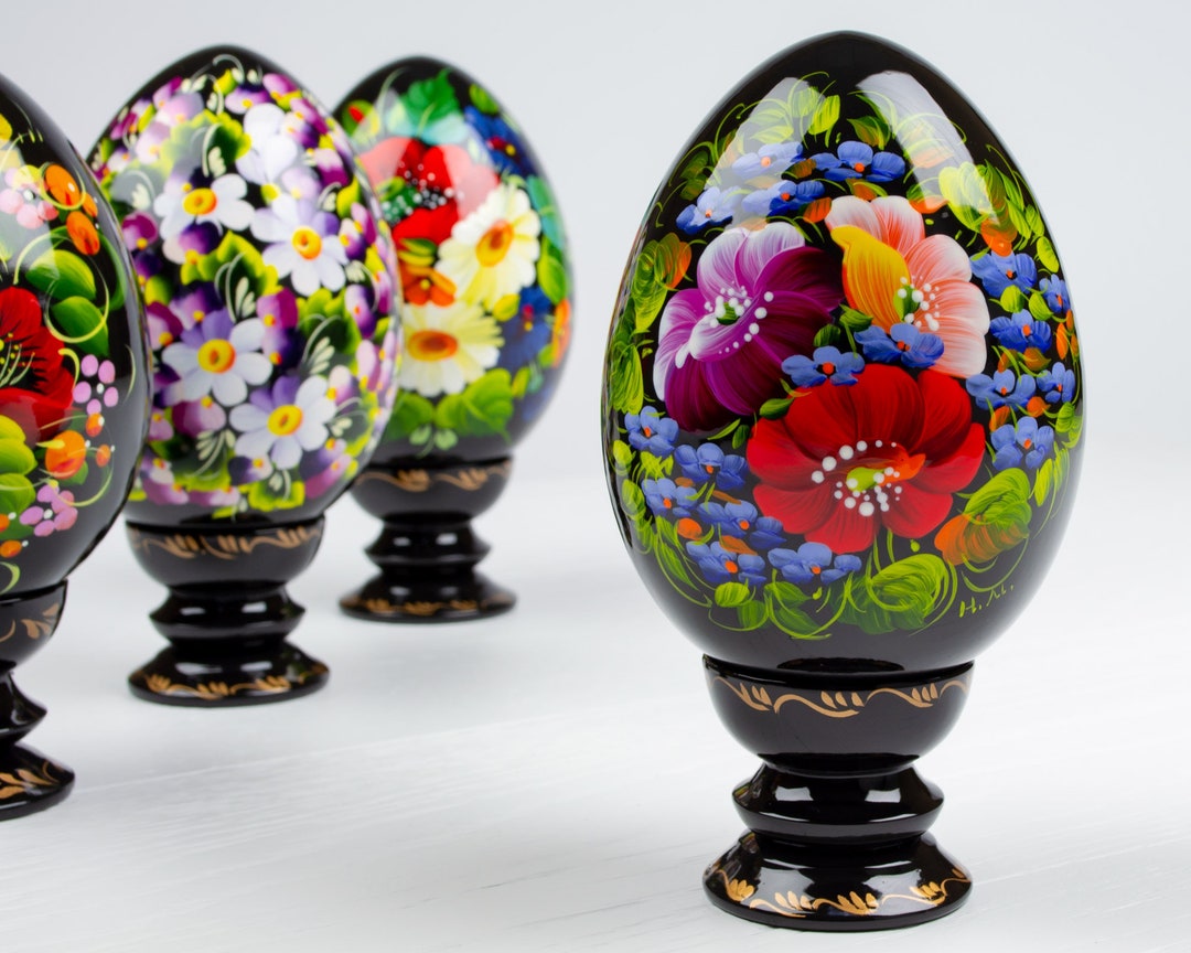 Ukrainian Easter Egg Ukraine Seller Decorative Wooden Pysanky Hand ...