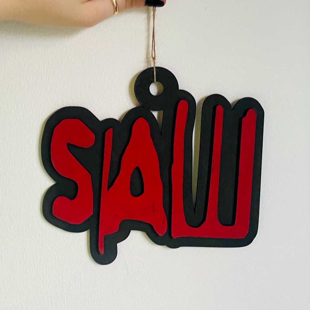 Horror Logo Wooden Wall Signs Gothic Earrings Horror Slasher Terror ...