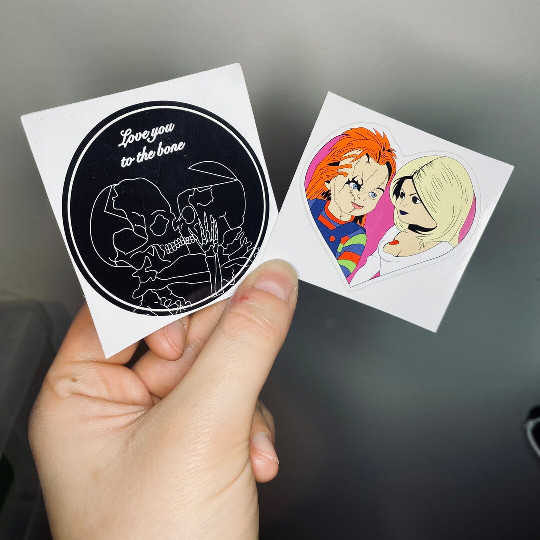 Large Gothic Stickers Chucky Sticker Lovers Sticker - Etsy