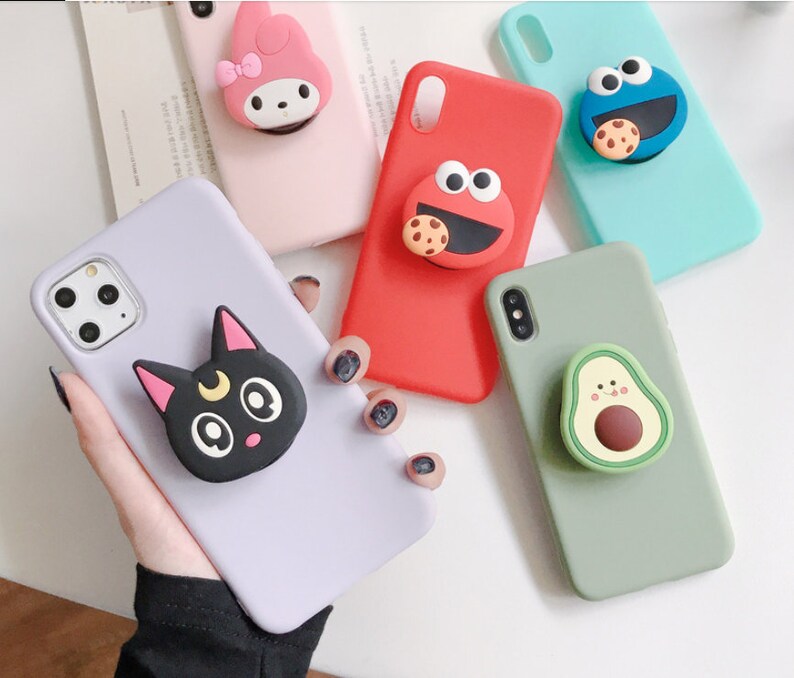 3D Anime Silicon Cute Phone Case Holder - Etsy