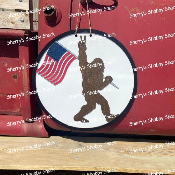 Sasquatch Garden Flag - Etsy