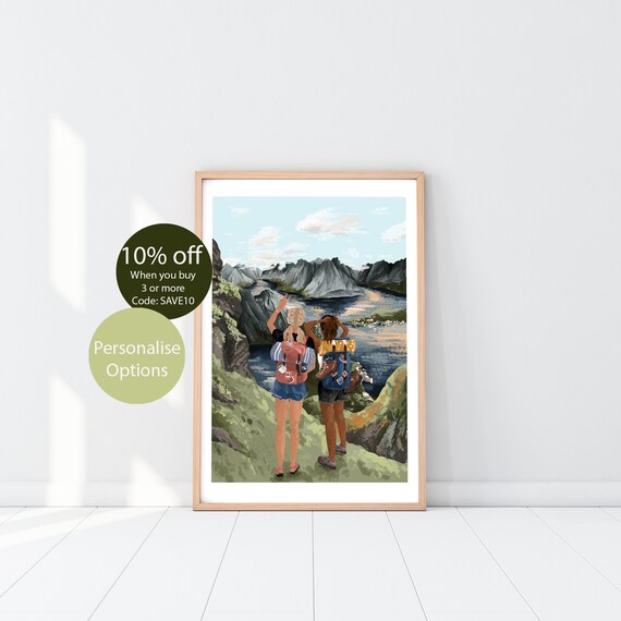 MOUNTAIN ADVENTURE Norway Poster Lofoten Islands Travel - Etsy