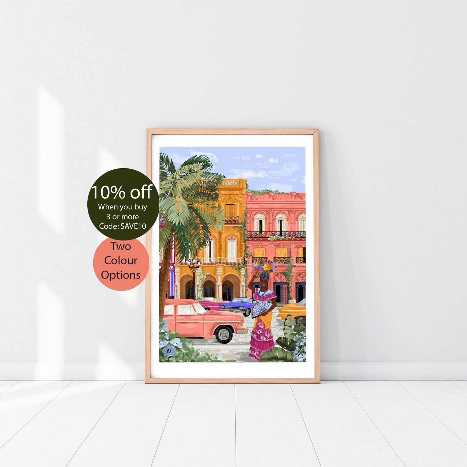 WOMEN AROUND the WORLD Cuba Poster Travel Print Tropical - Etsy UK