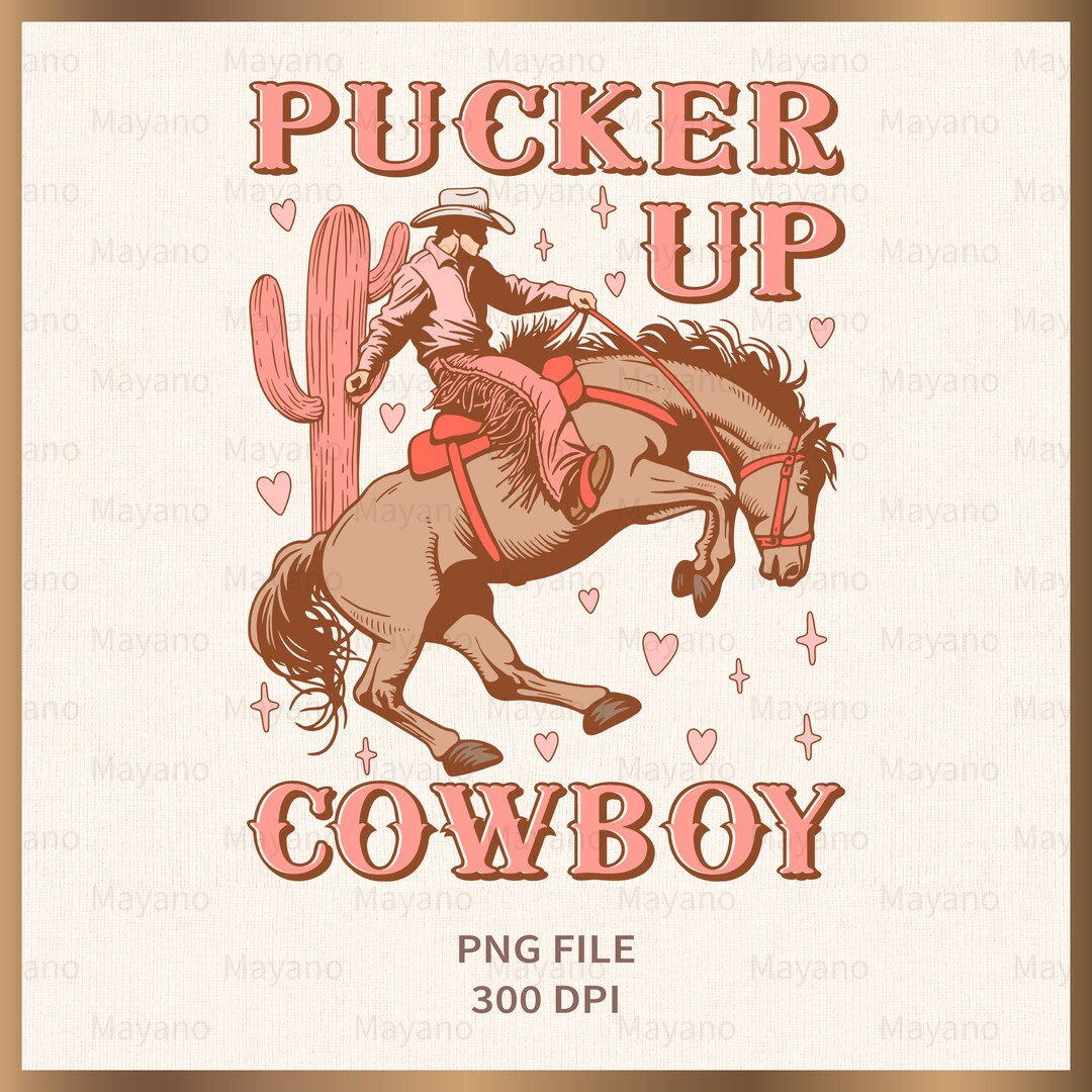 Western Valentines PNG, Cowboy Valentines PNG, Design for Sublimation ...