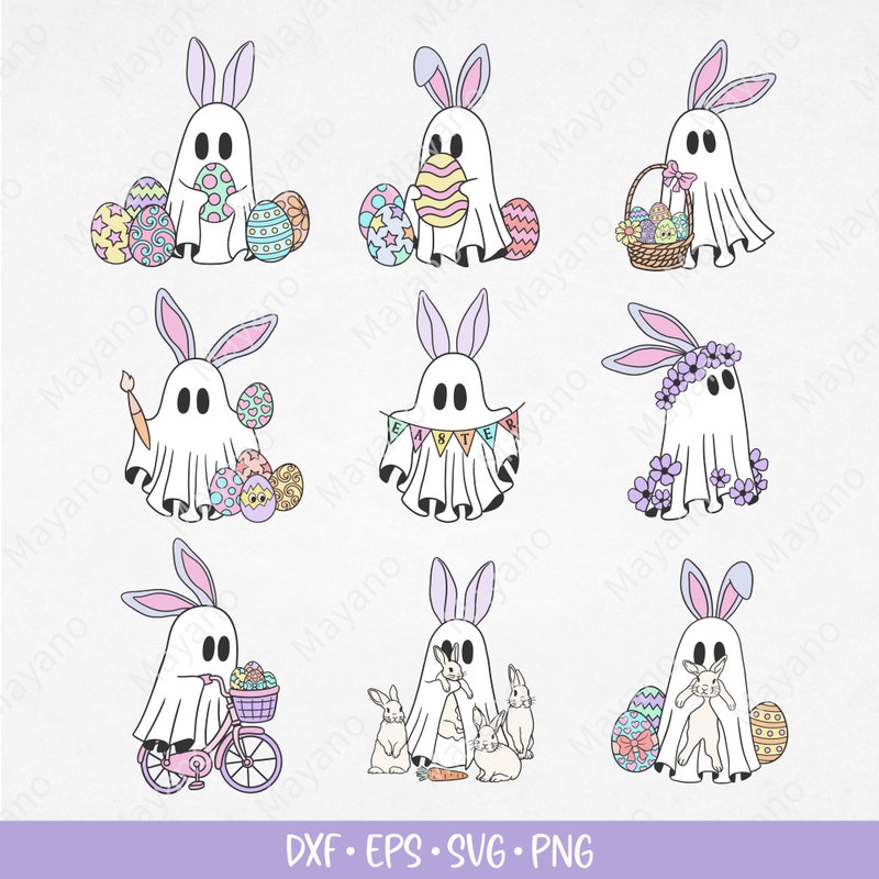 Ghost Easter Wall Art - Etsy