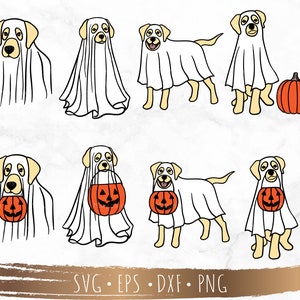 Сute Ghost Labrador Retriever Dog Svg, Boo Svg, Halloween Svg, Files ...