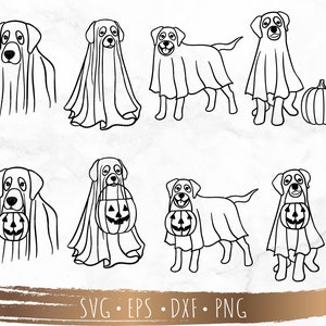 Сute Ghost Labrador Retriever Dog Svg, Boo Svg, Halloween Svg, Files ...