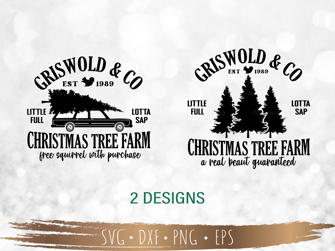 Griswold Christmas Tree Farm SVG PNG 2 Designs Cutting Files - Etsy