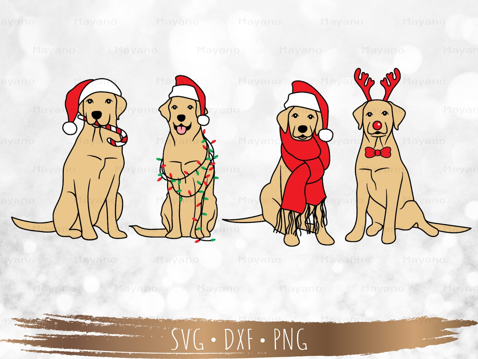 Dog Christmas Svg Christmas Svg Files for Cricut - Etsy