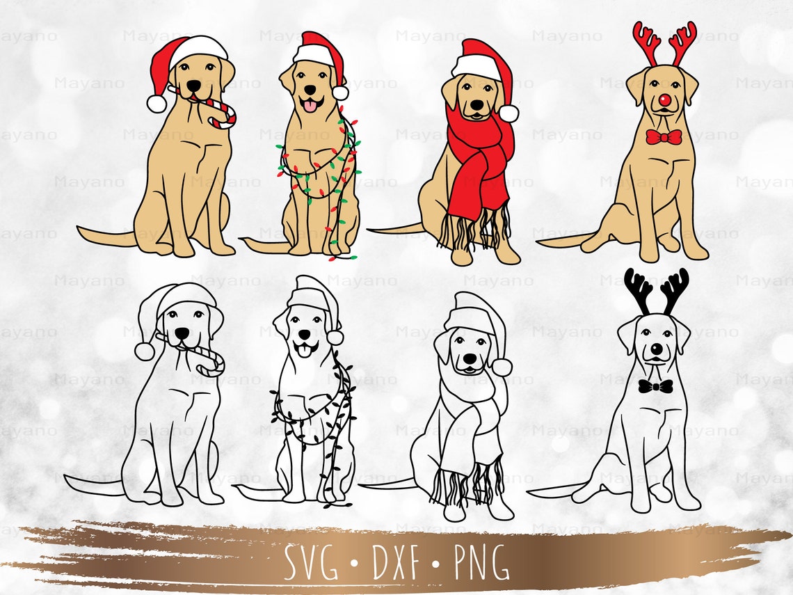 Dog Christmas Svg Christmas Svg Files for Cricut - Etsy