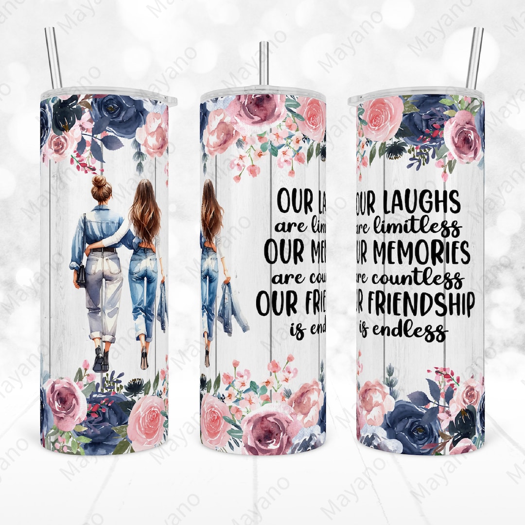 Best Friend, Bestie PNG, Sublimation Designs Wrap for 20oz Skinny ...