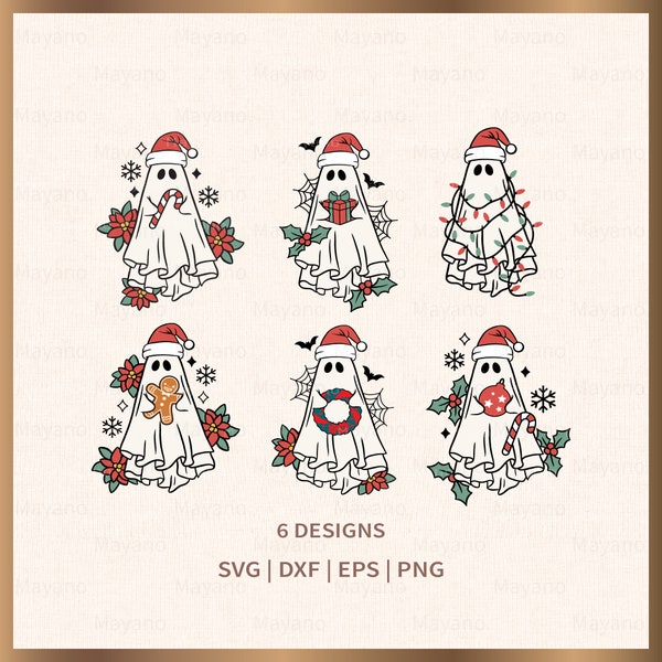 Ghost Christmas Png - Etsy