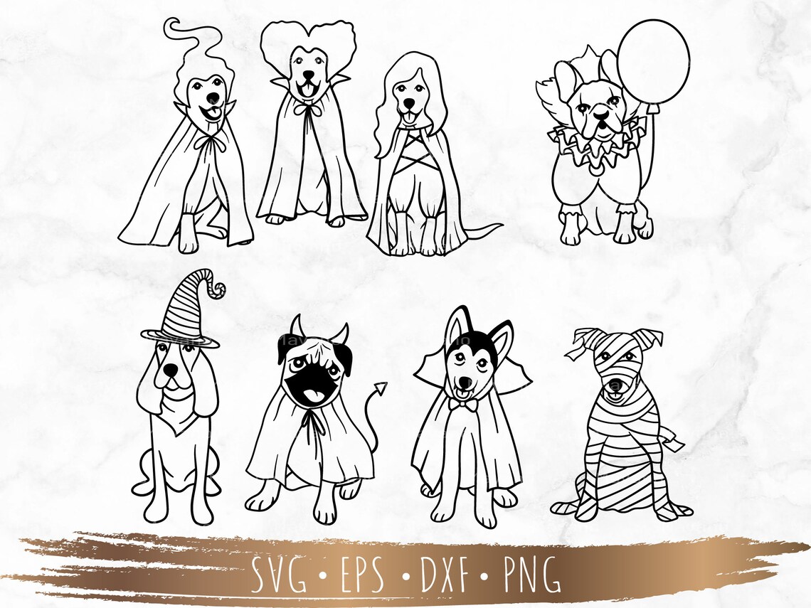 Halloween Dog Spooky Season Halloween SVG Files for Cricut - Etsy