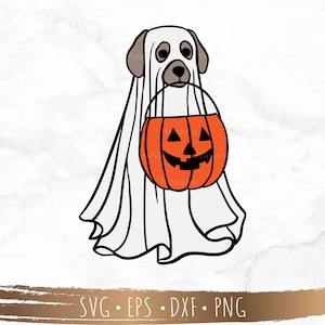 Cute Ghost Dog Svg, Spooky Season Svg, Halloween Svg, Files for Cricut ...