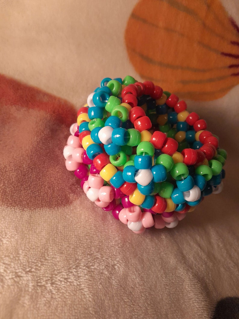 3D Mini Rotating Rainbow Kandi Cuff - Etsy