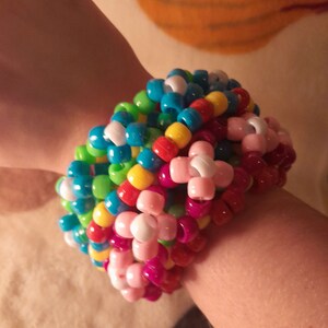 3D Mini Rotating Rainbow Kandi Cuff - Etsy