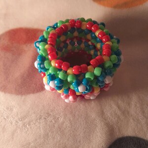 3D Mini Rotating Rainbow Kandi Cuff - Etsy