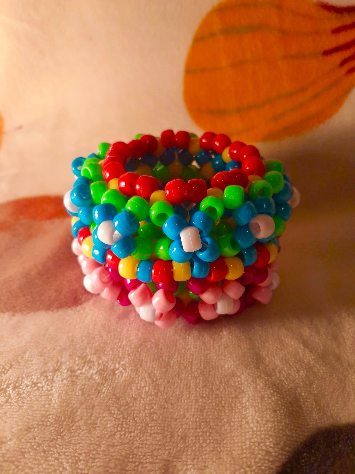 3D Mini Rotating Rainbow Kandi Cuff - Etsy