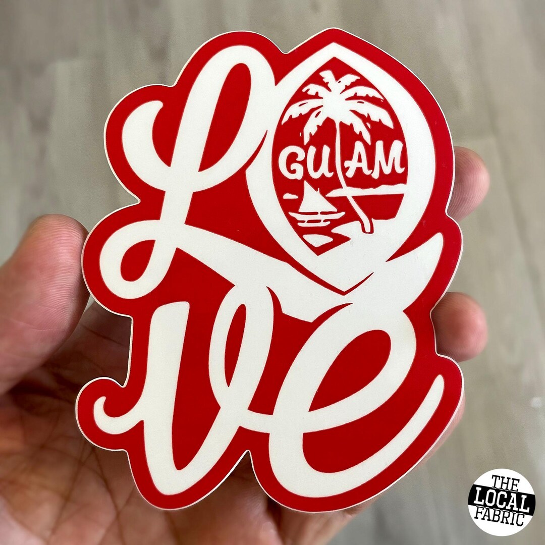 GUAM Love Sticker || Guamanian Gift Chamorro Islander Decal - Etsy