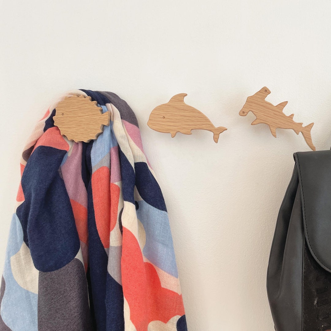 Ocean Nursery Wall Hooks | Nursery Decor, Under the Sea Nursery, Ocean ...