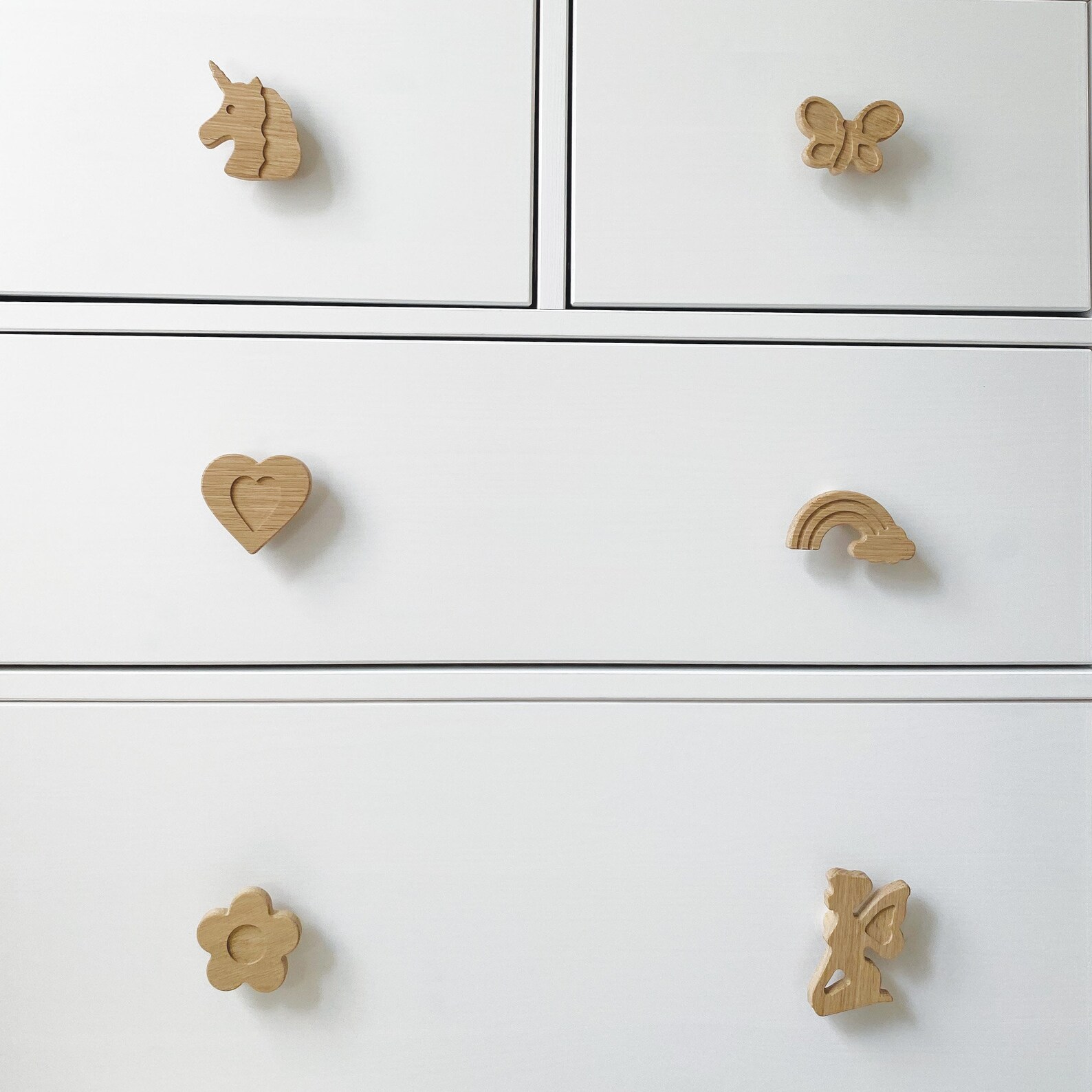 Girls Nursery Drawer Knobs | Unicorn Decor, Butterfly Decor, Fairy ...