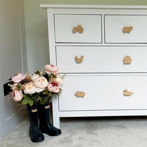 Farmyard Drawer Knobs | Nursery Decor, Nursery Inspo, Country Style ...