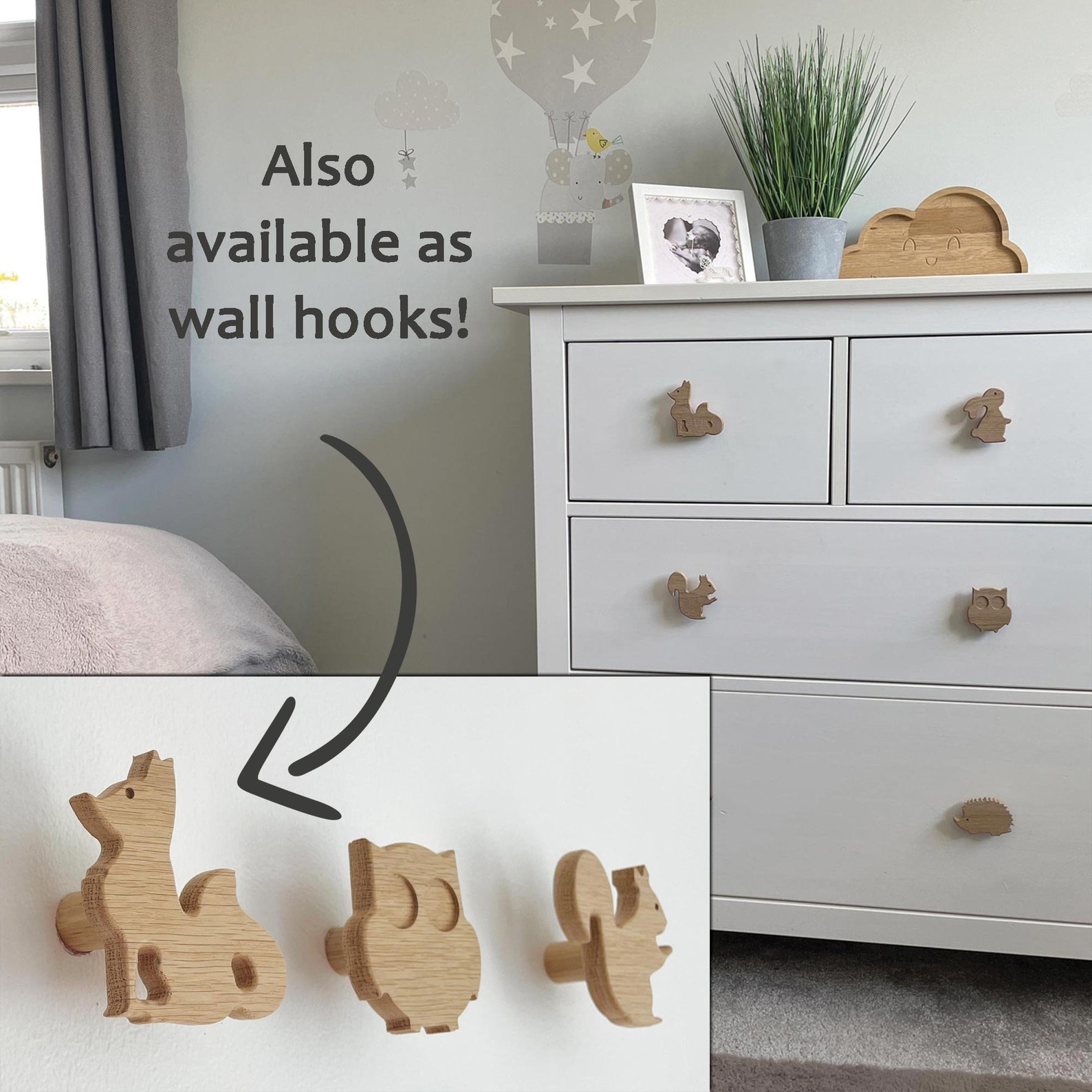 Woodland Animal Drawer Handles Forest Nursery Decor - Etsy UK
