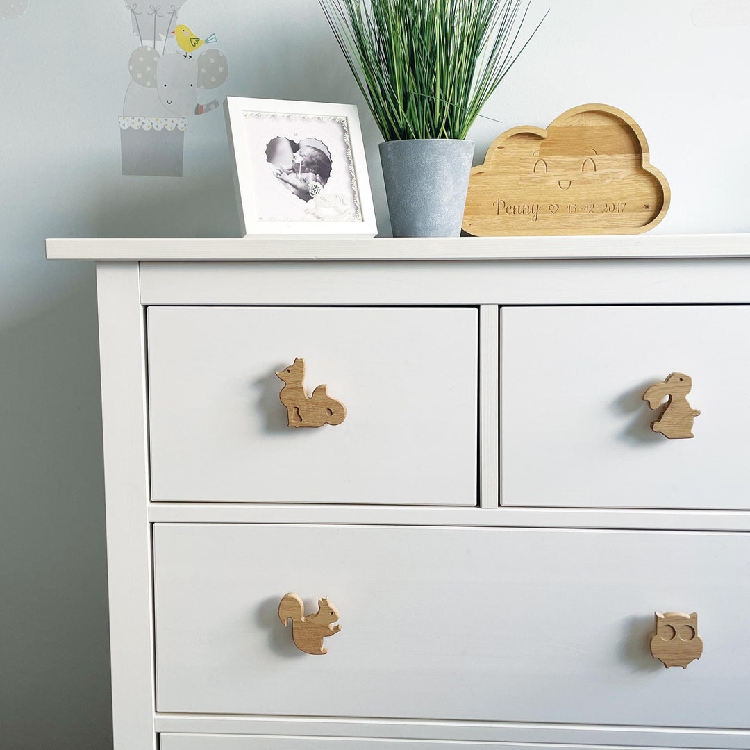 Woodland Animal Drawer Knobs | Forest Nursery Decor, Wardrobe Handles ...
