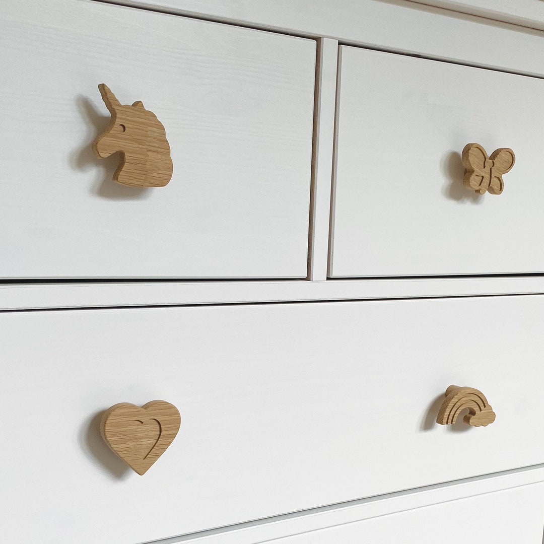 Girls Nursery Drawer Knobs | Unicorn Decor, Butterfly Decor, Fairy ...