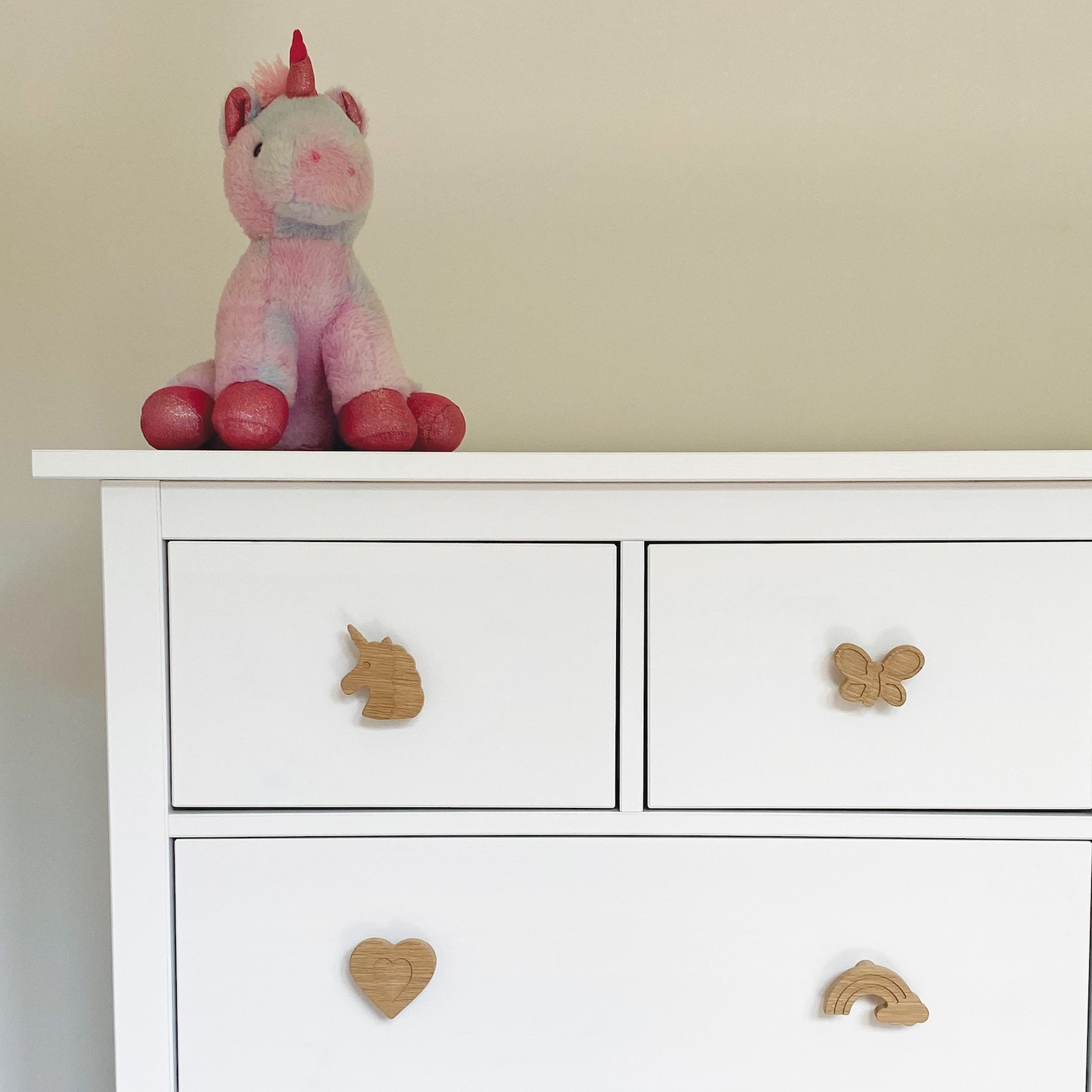 Girls Nursery Drawer Knobs | Unicorn Decor, Butterfly Decor, Fairy ...