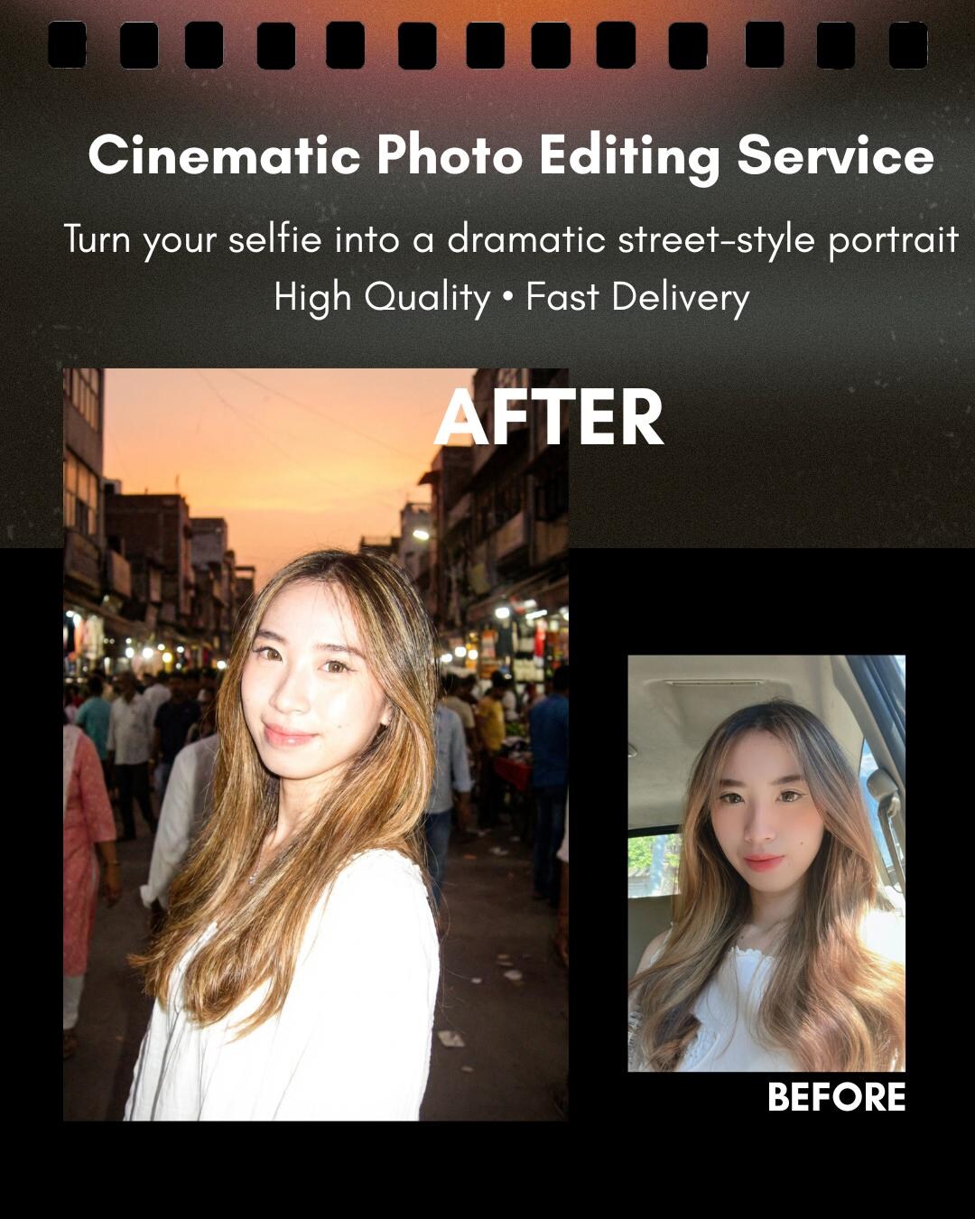 Cinematic Street Portrait Edit | Custom Photo Editing Service ...