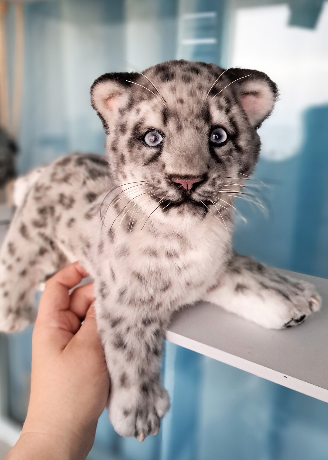 Snow Leopard Cub Realistice Toy - Etsy