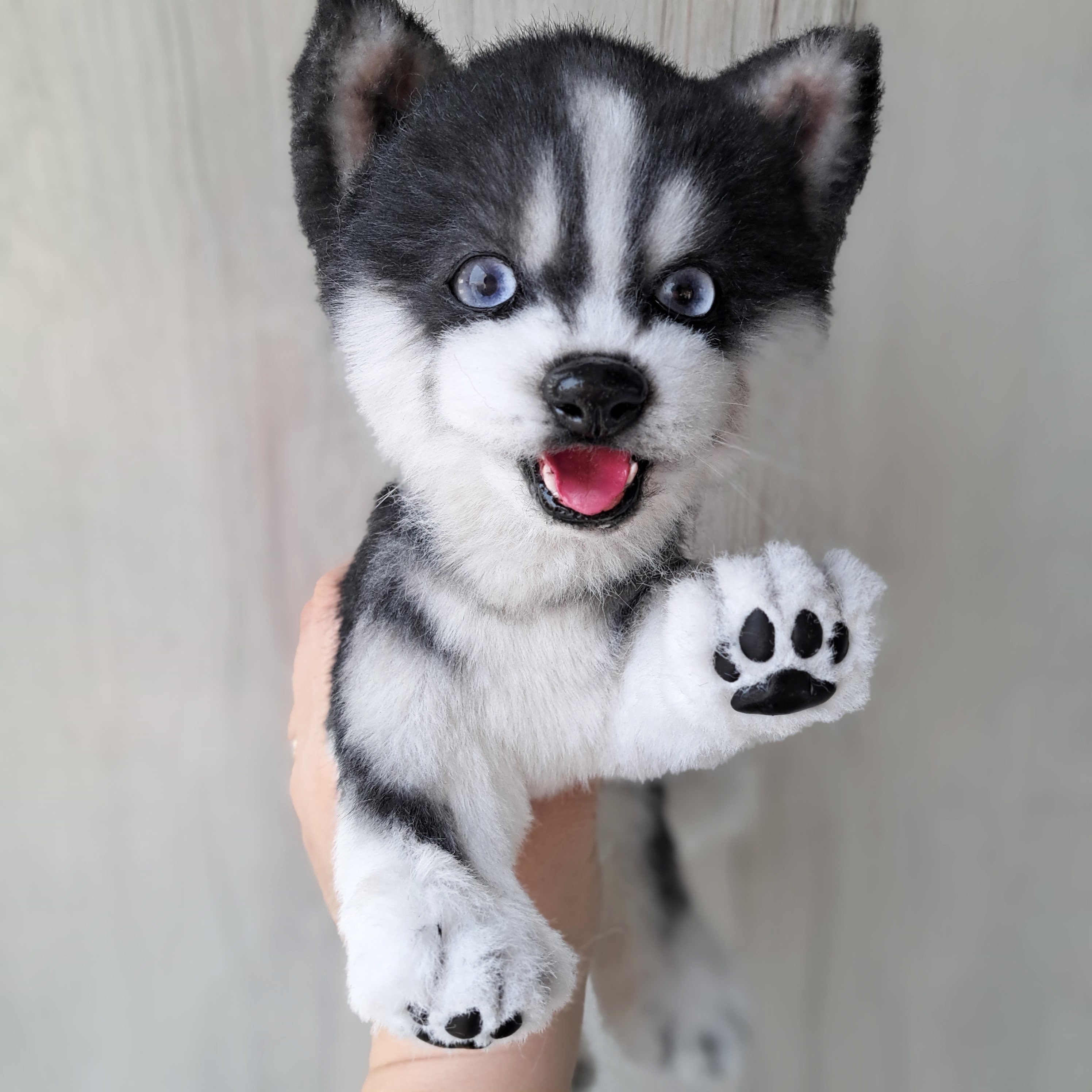 Husky Puppy Realistice Toy - Etsy