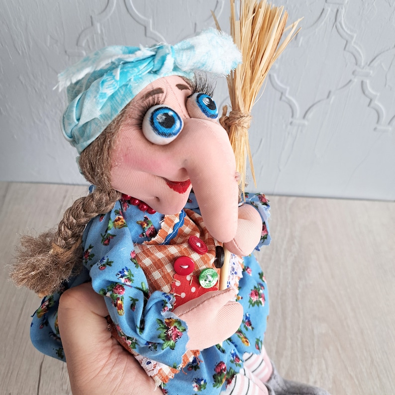 Textile Doll Baba Yaga Witch Doll - Etsy