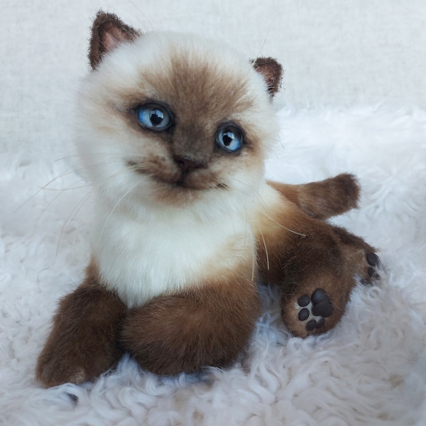 Realistic Stuffed Cat - Etsy