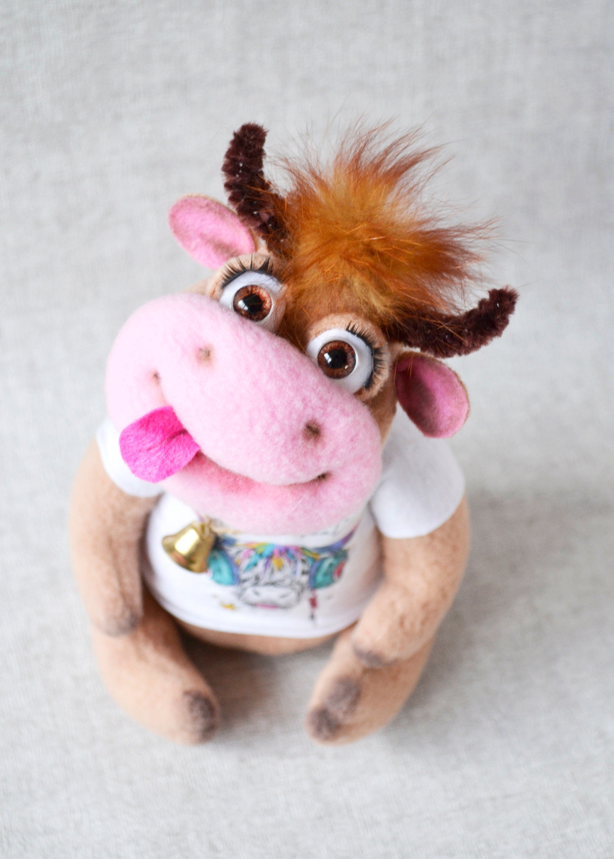 Bull and Cow PDF Sewing Pattern Tutorial DIY Bull Stuffed Toy How to ...