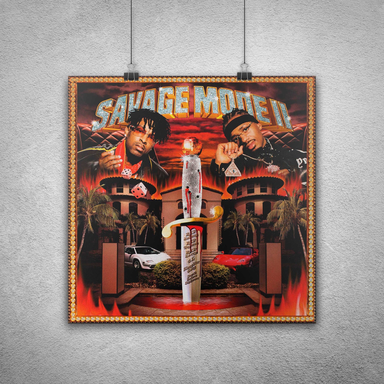 Rap poster Canvas Poster Print on Fabric Cotton Wall Art Home | Etsy