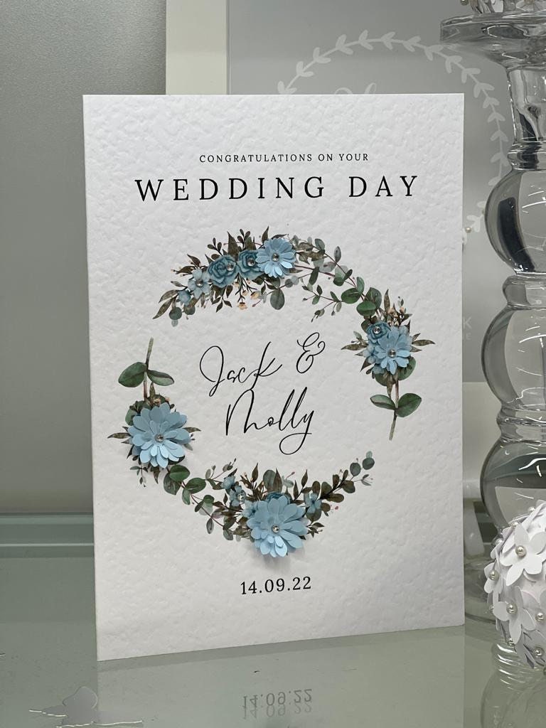 Personalised Wedding Card, Handmade Wedding Card, Luxury Wedding Card ...